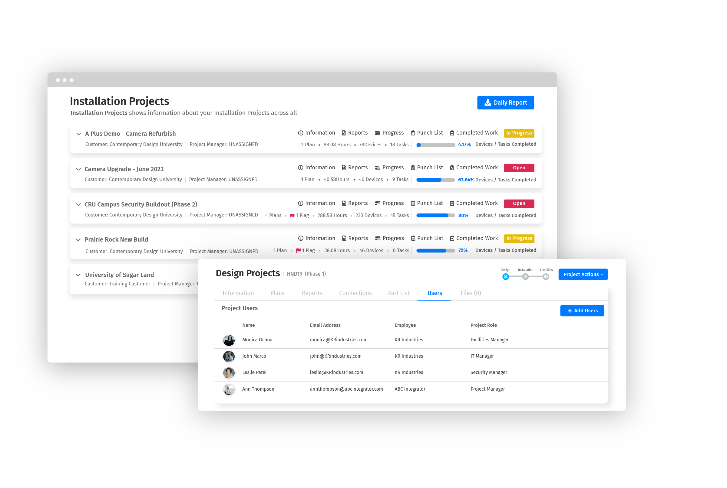 Construction projects - Siteowl